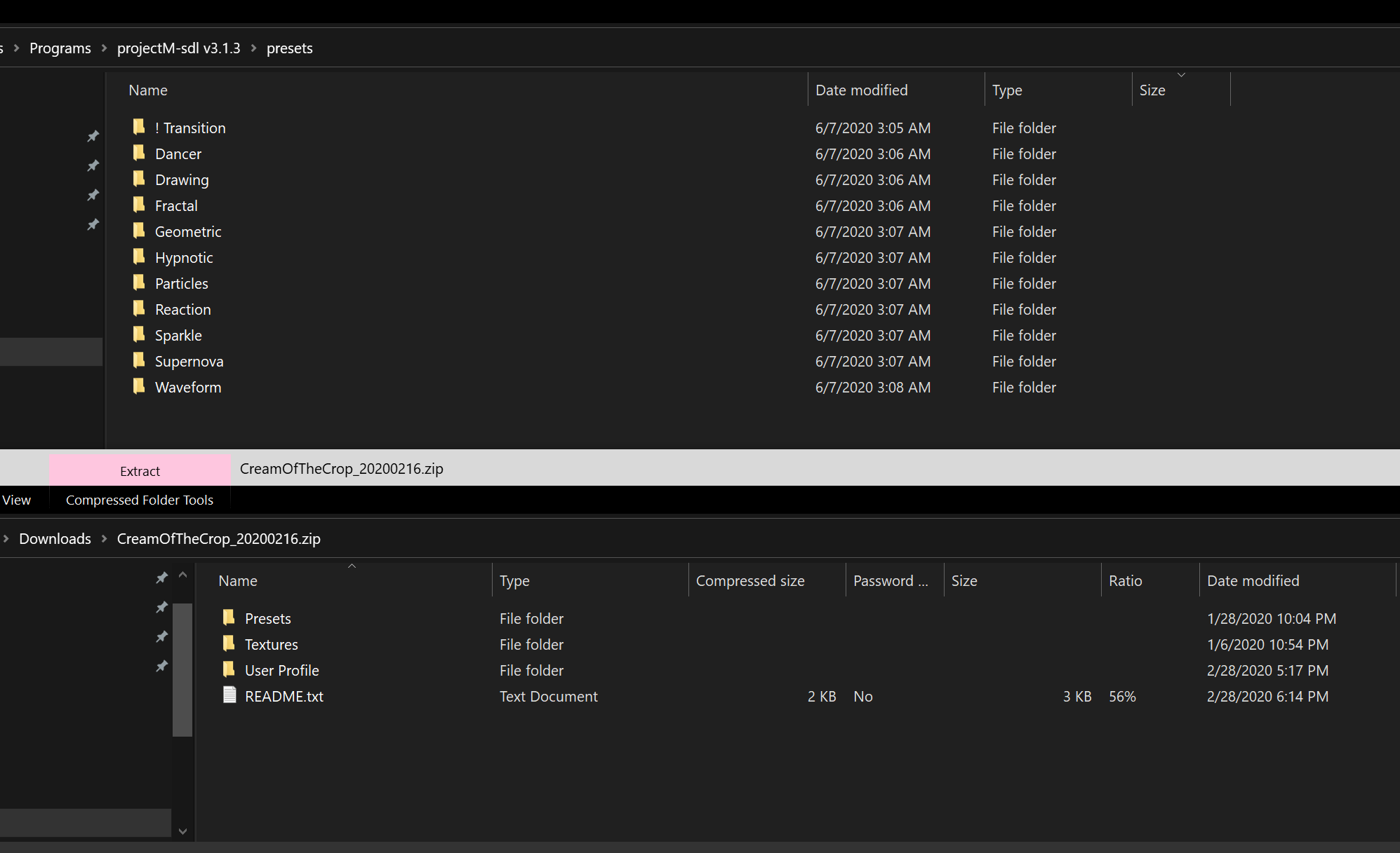 Request Look For Milk Files Anywhere In The Presets Folder · Issue 367 · Projectm Visualizer