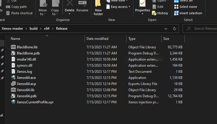 Builded succsesfully but still cant use kernel modes · Issue #91 · DarthTon/Xenos · GitHub