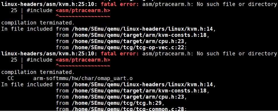 linux-headers/asm/kvm.h:25:10: fatal error: asm/ptracearm.h: No such file or directory · Issue ...
