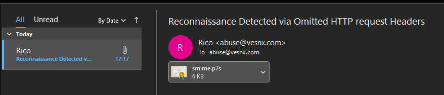 I Get An Attachment With A Export Of All My Certificates And Not A Signed Email · Issue 926