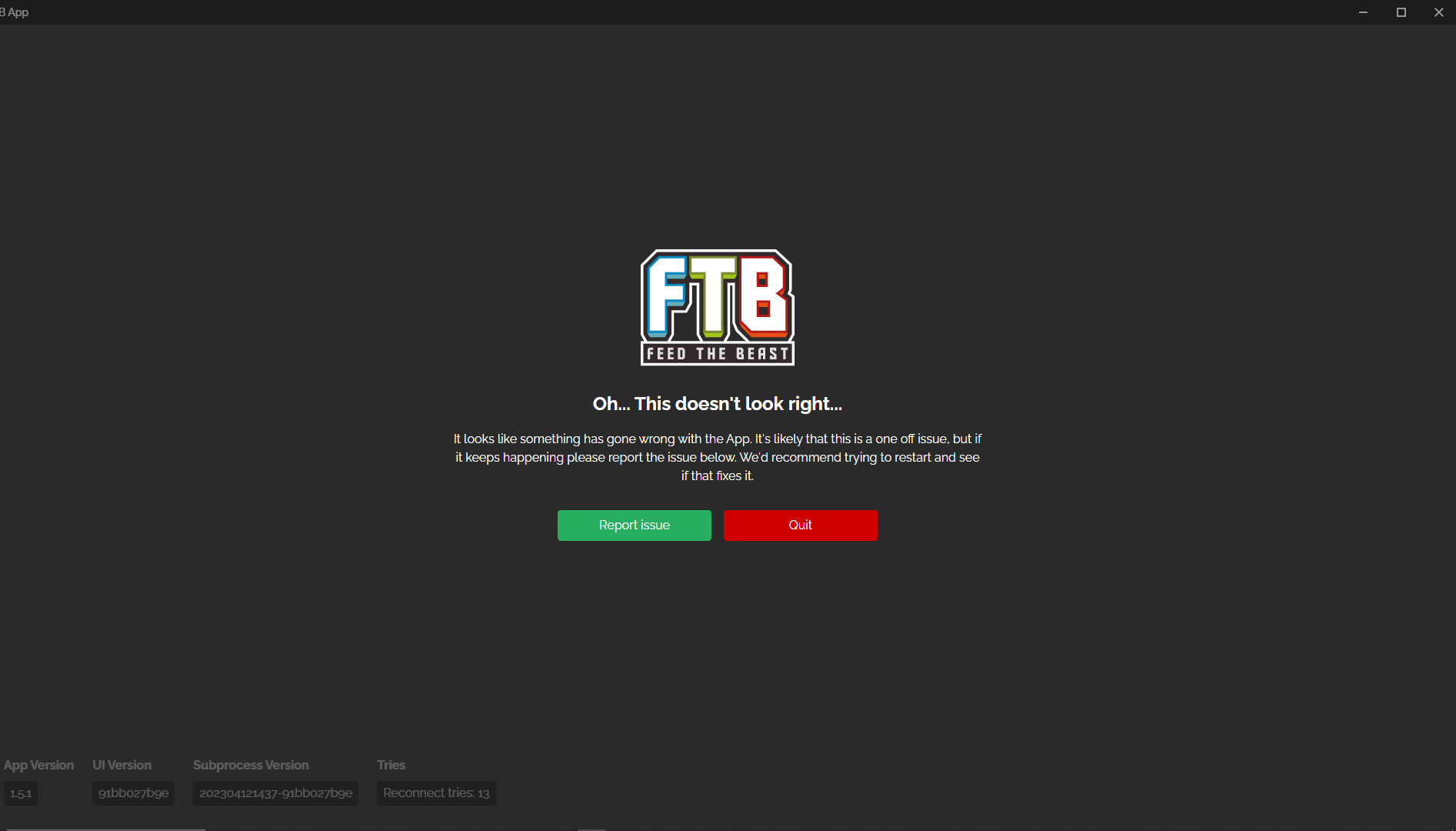 cant lauch FTB · Issue #892 · FTBTeam/FTB-App · GitHub