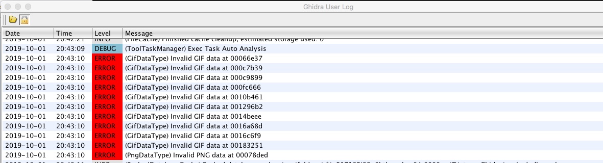 Ghidra throwing internal "ERROR" into user log file relative to gif/png · Issue #1102 ...