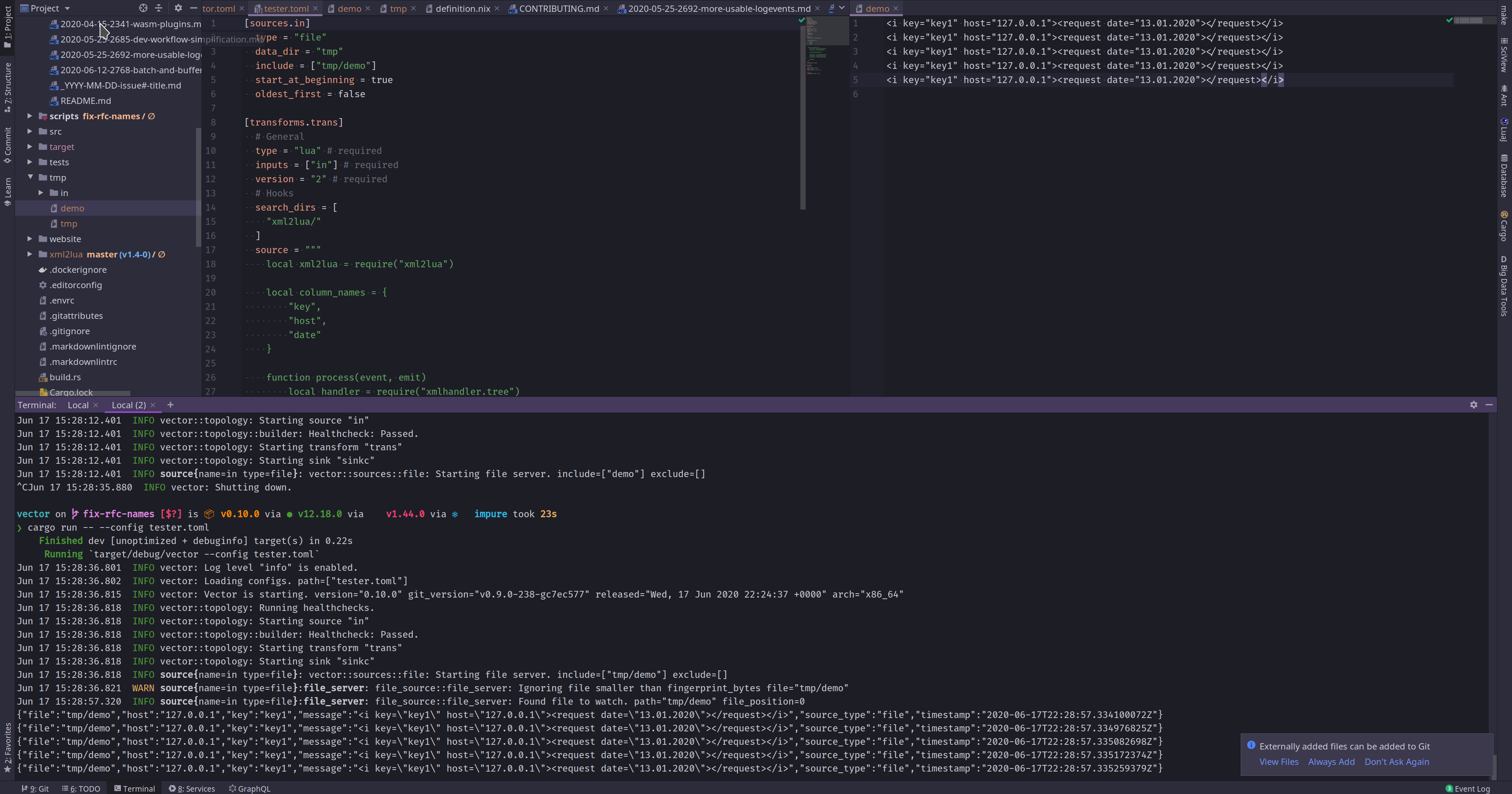 Parsing with lua · Issue #2730 · vectordotdev/vector · GitHub