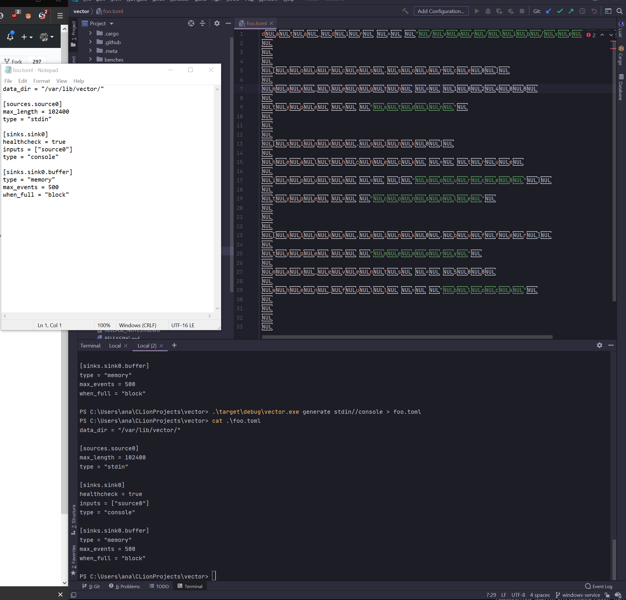 generate: UTF-8 errors on Windows. · Issue #3512 · vectordotdev/vector · GitHub