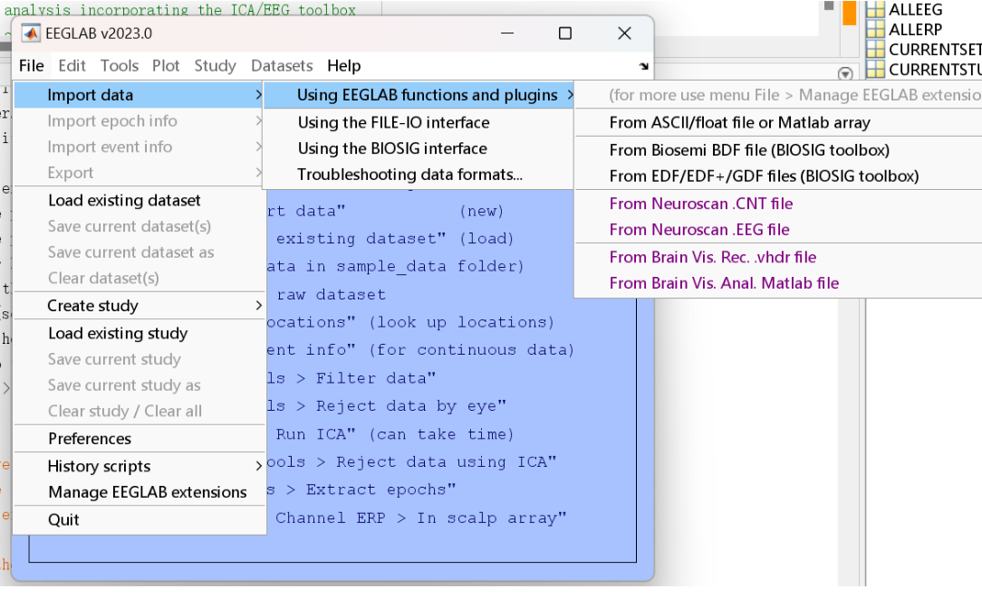 I Have An Issue Whei Have The Same Problem,matlab2019b Eeglab20231