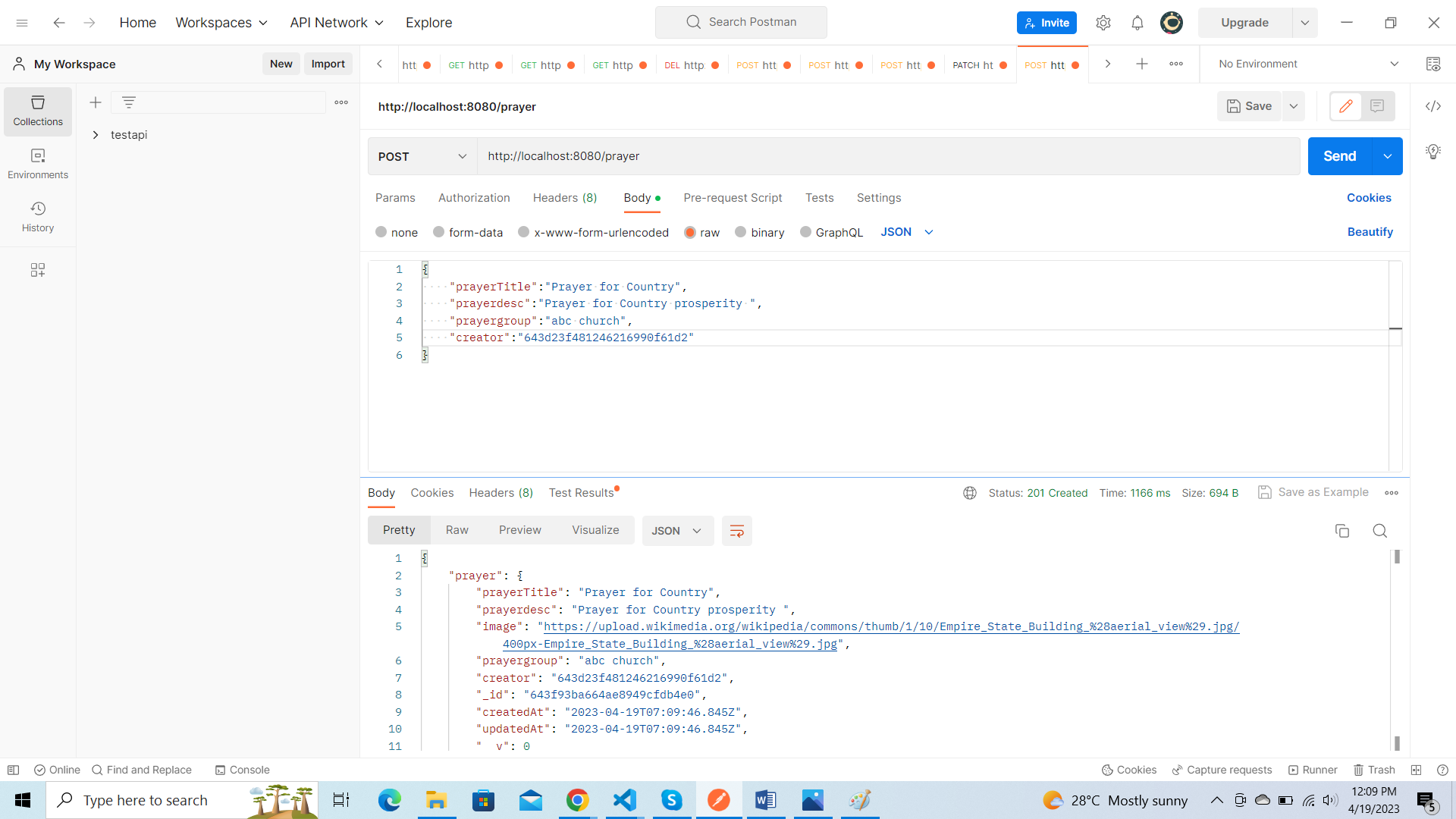 After Creating A Reference Between Tow Collectionsthrows Error When Trying To Send Data Using