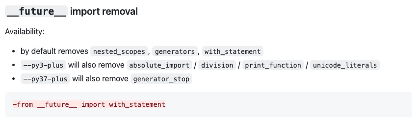 Automatically remove __future__ imports · Issue #312 · astral-sh/ruff · GitHub