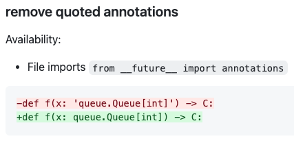 Automatically remove quoted annotations · Issue #314 · astral-sh/ruff · GitHub