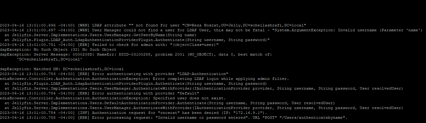 Issue with microsoft active directory · Issue #142 · jellyfin/jellyfin-plugin-ldapauth · GitHub