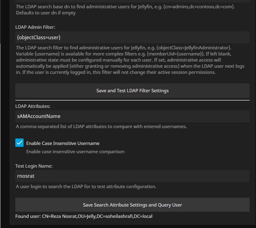 Issue with microsoft active directory · Issue #142 · jellyfin/jellyfin-plugin-ldapauth · GitHub