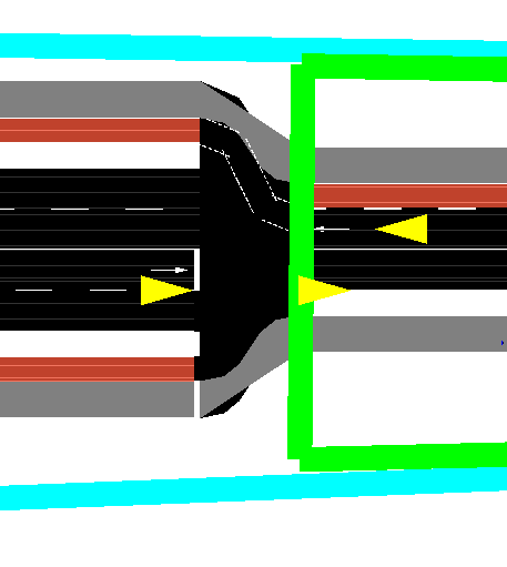 Sublane model vehicles drive on lane marking regardless of lc ...