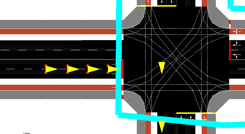Sublane model vehicles drive on lane marking regardless of lc ...
