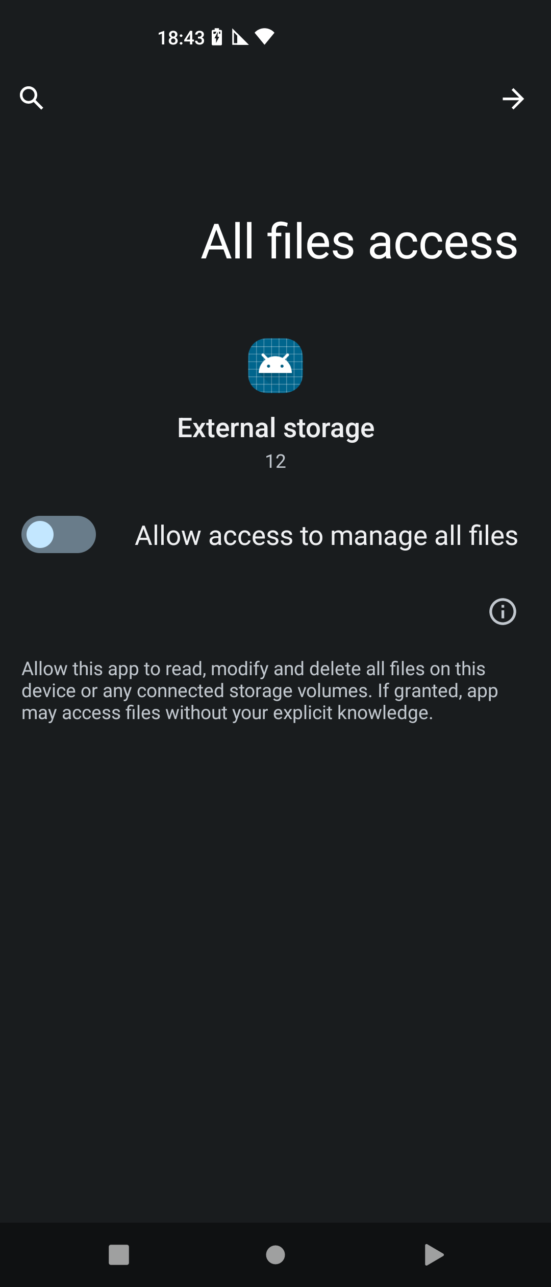 Android: Should try to handle file access errors in a more user friendly way · Issue #16249 ...