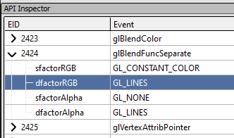 GL_ONE as blend factor displayed as GL_LINES · Issue #1517 · baldurk ...