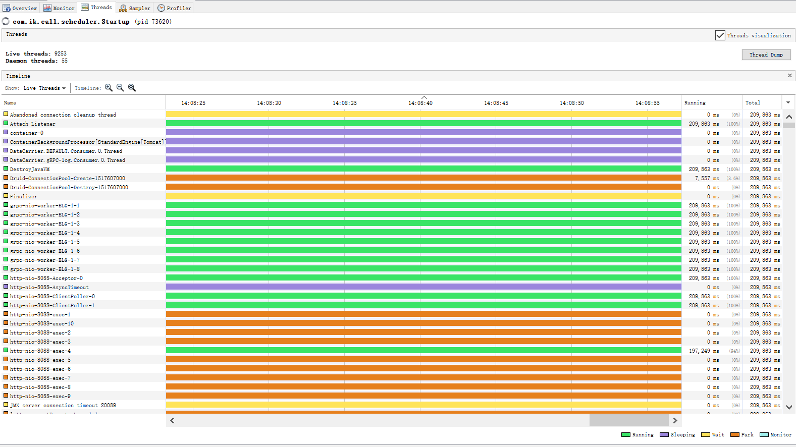 [Bug] Too many threads will cause blocked · Issue #9189 · apache/skywalking · GitHub
