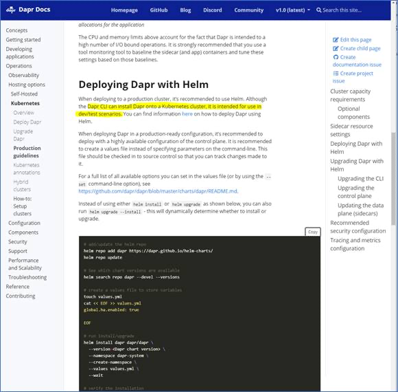 Helm vs Dapr CLI · Issue #1269 · dapr/docs · GitHub Helm vs Dapr CLI · Issue #1269 · dapr/docs · GitHub