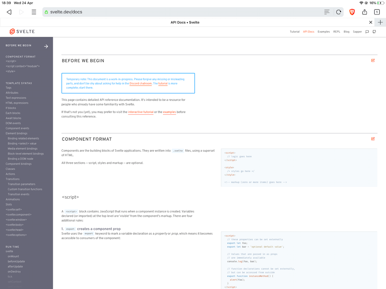Site: text size on ipad pro is very small · Issue #2551 · sveltejs/svelte · GitHub