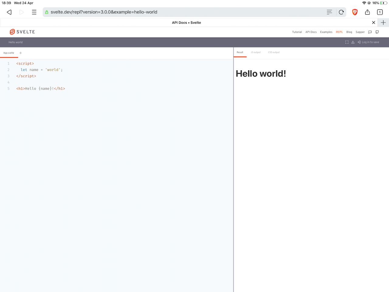 Site: text size on ipad pro is very small · Issue #2551 · sveltejs/svelte · GitHub