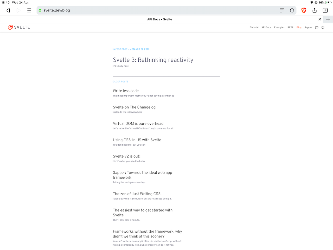 Site: text size on ipad pro is very small · Issue #2551 · sveltejs/svelte · GitHub