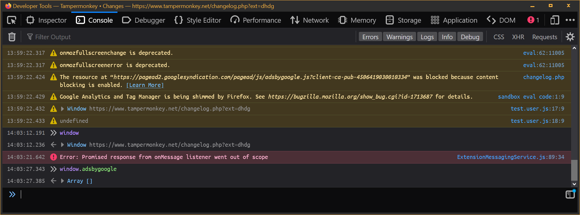 Ff Sandbox Javascript Unsafewindow Access Is Broken · Issue 1636 