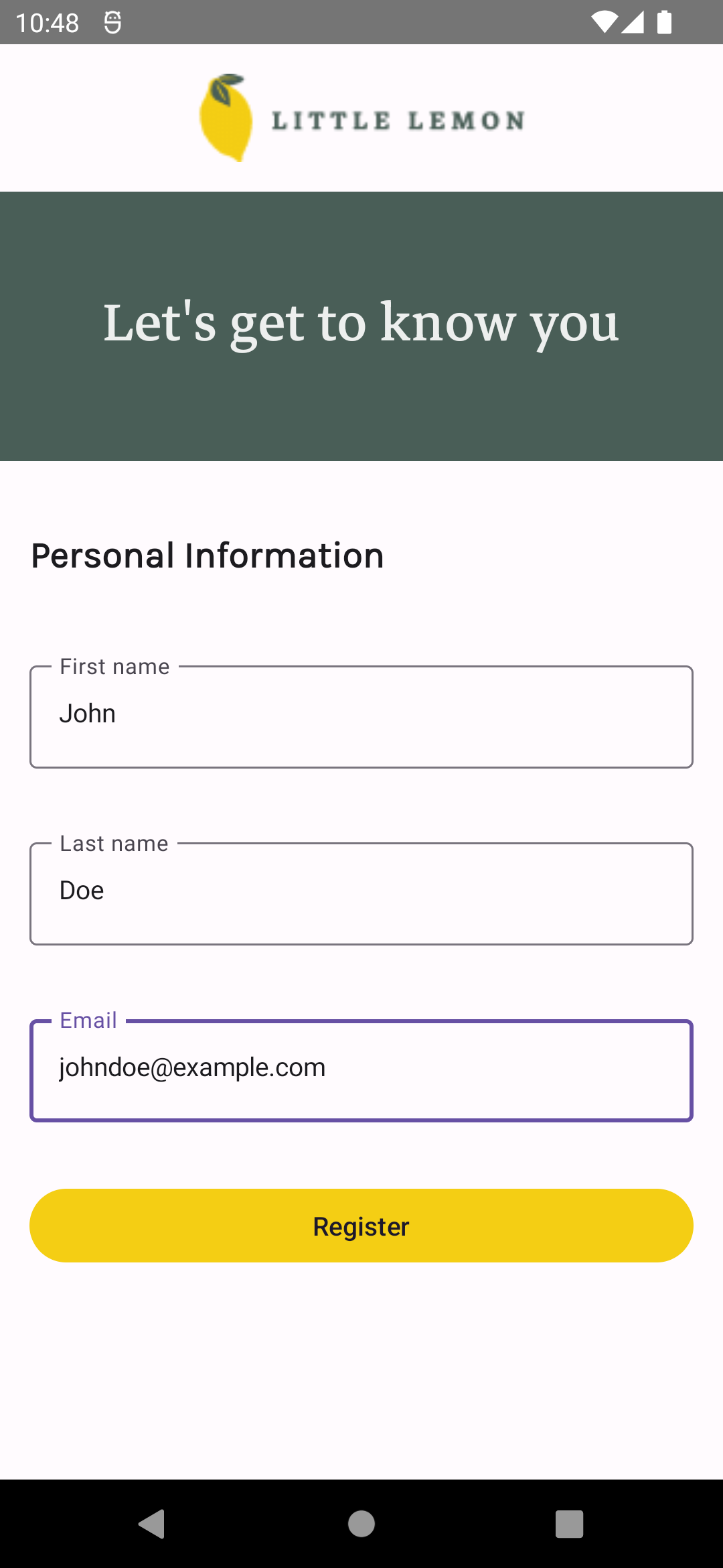 GitHub - sDevPrem/little-lemon: The little lemon app is the capstone project for Meta's Android ...