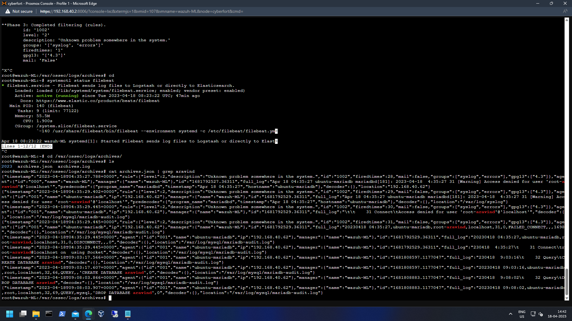 Issue With Wazuh While Integrating With Maria Db · Issue 5378 · Wazuhwazuh Dashboard Plugins