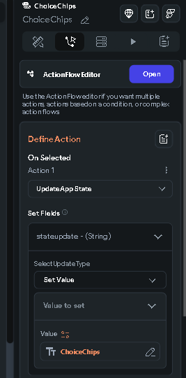 Drawer Choicechips Selected Bug · Issue 771 · Flutterflowflutterflow Issues · Github
