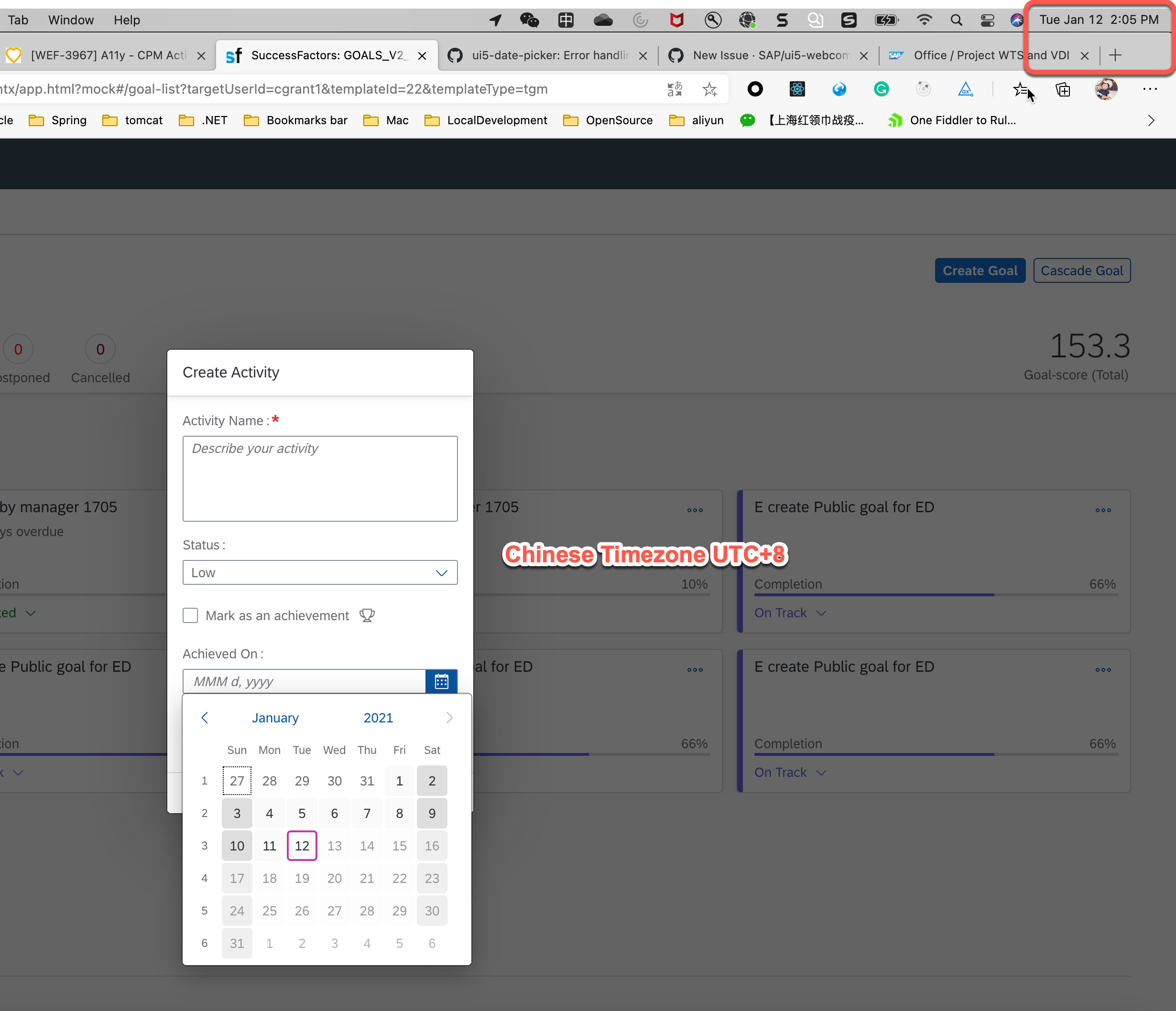 ui5-date-picker: default date is not right for US timezone · Issue #2655 · SAP/ui5-webcomponents ...