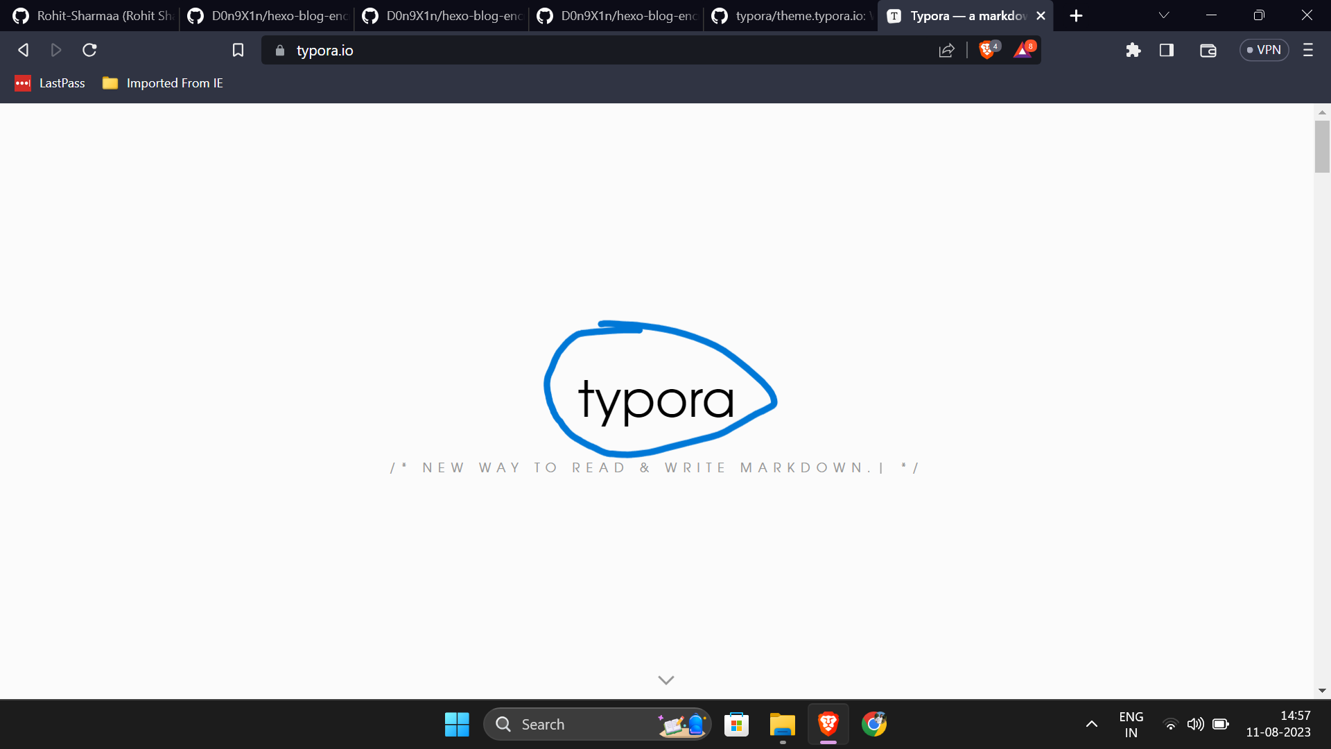 [Feedback]: The "t" in "typora" on the home page is in uppercase like "Typora". · Issue #317 ...