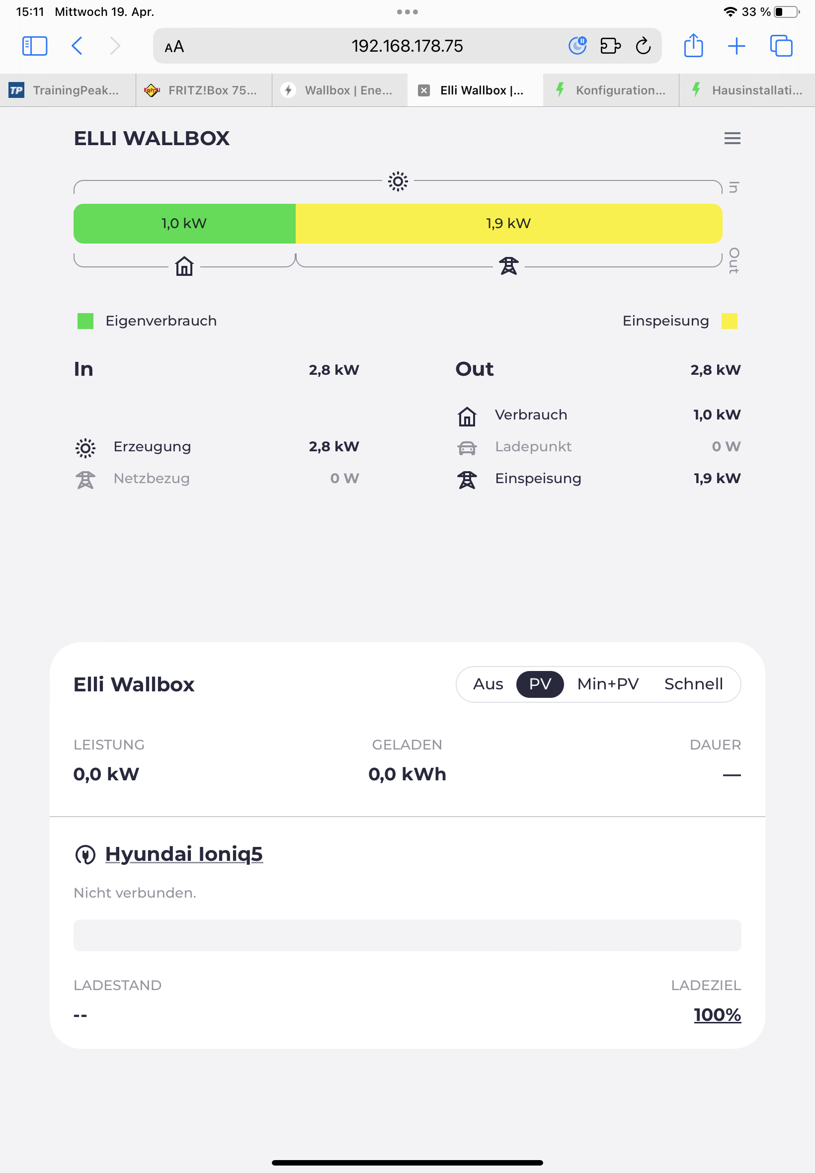 Keine Anzeige von "Verbrauch" · evcc-io evcc · Discussion #7517 · GitHub