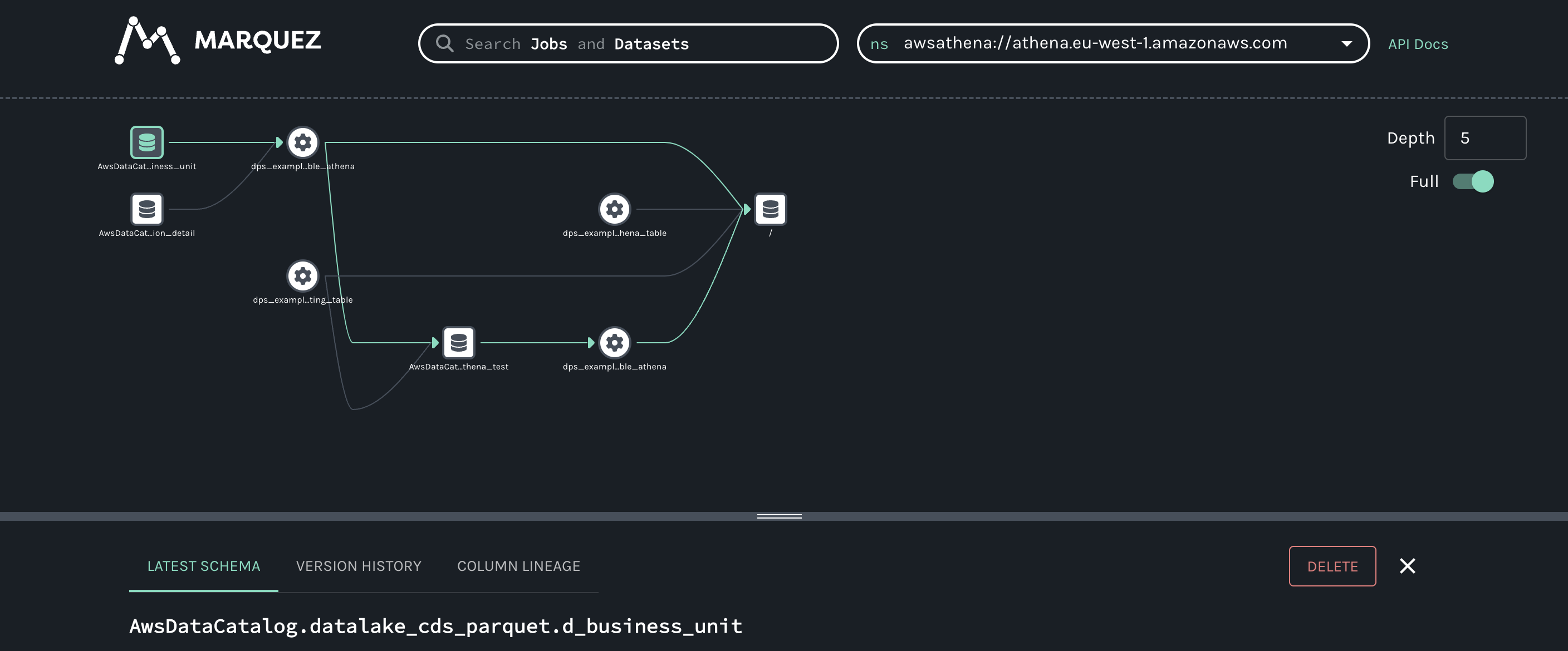 [PROPOSAL] Dataset created from airflow athena integration must be named according to the ...