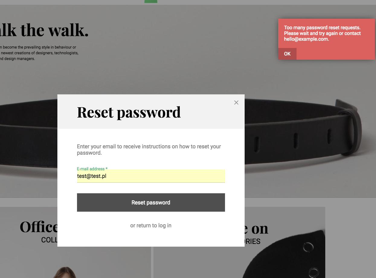 Password Reset Response Undefined · Issue 2378 · Vuestorefront Vue Storefront · Github