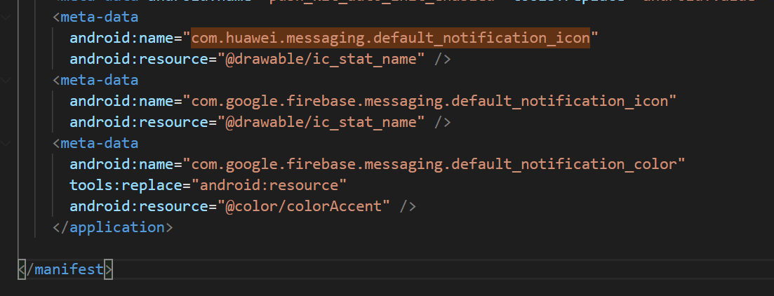 Unable to set custom notification icon · Issue #55 · HMS-Core/hms-react-native-plugin · GitHub