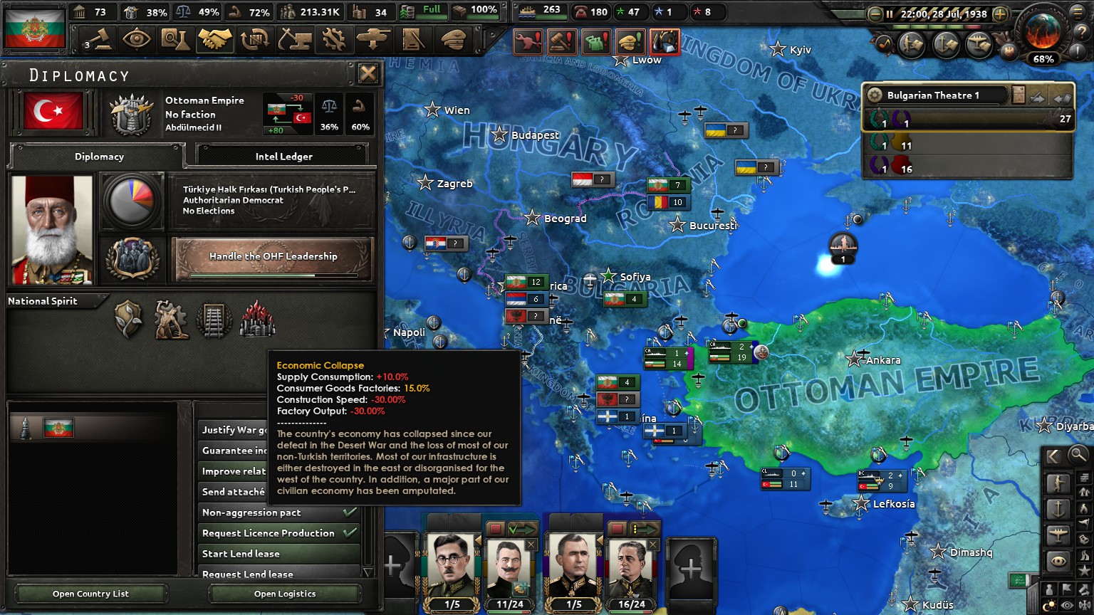 BUL/OTT - Ottoman National Spirit claims they lost the Desert War, while the Desert War didn't ...