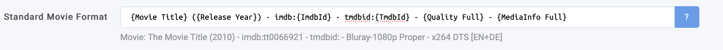 TmdbId not populating in rename · Issue #4004 · Radarr/Radarr · GitHub