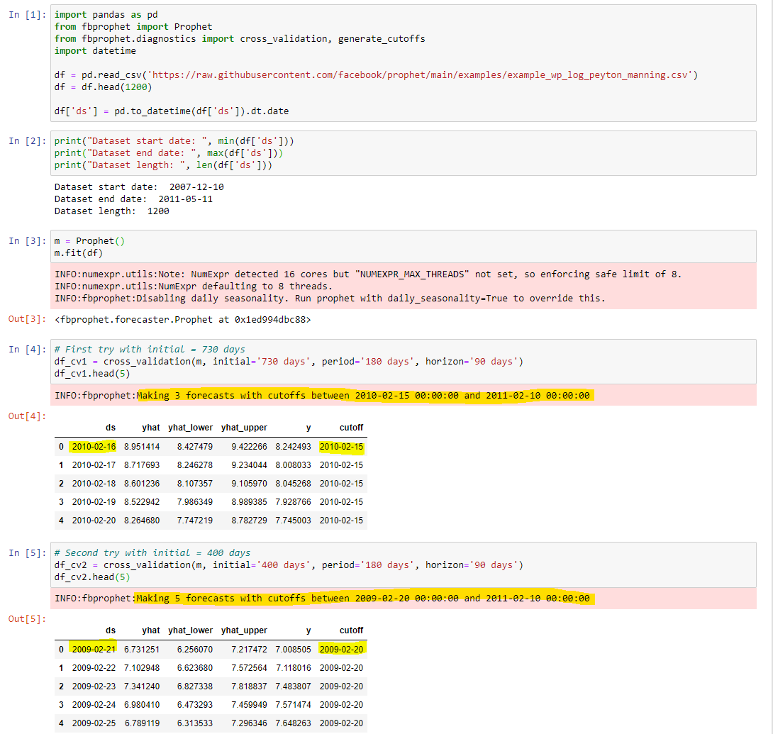 Cross validation - initial parameter ≠ initial training period · Issue #2330 · facebook/prophet ...