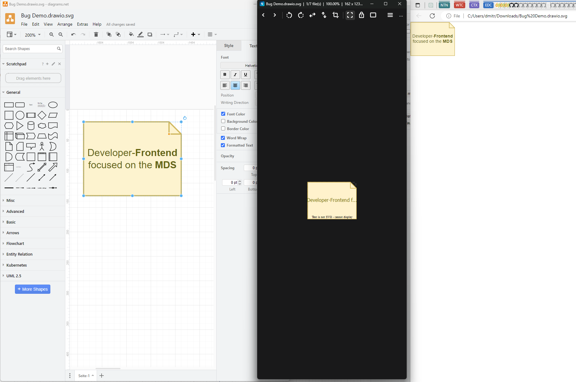 Issues with rendering SVG wrapped text (draw.io) · Issue #1500 · d2phap/ImageGlass · GitHub
