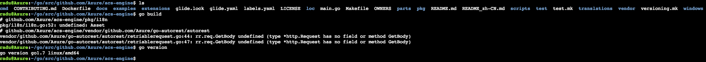 Build fails: pkg/i18n/i18n.go:52:17: undefined: Asset · Issue #1552 · Azure/acs-engine · GitHub