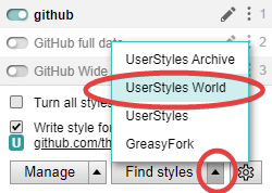 How do I search for styles on userstyles.world by default? · Issue ...