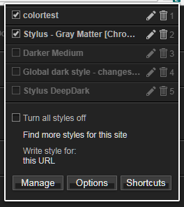 [Feature request] to be able to toggle the installed userstyles via keyboard [1-9] while the ...