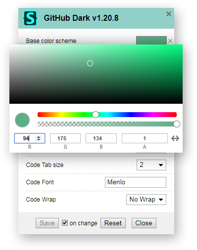 Add configure dialog into popup · Issue #241 · openstyles/stylus · GitHub