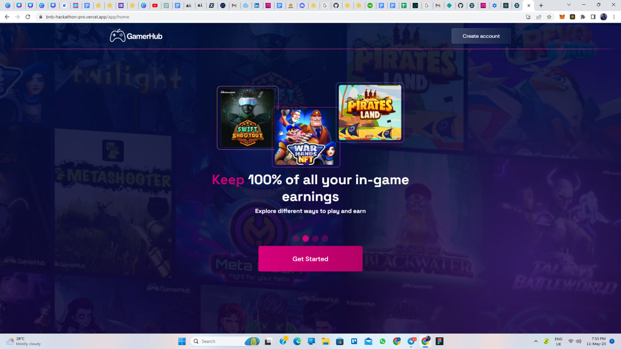 GitHub - crazy0629/GamerHub-hackathon: GamerHub Project for Zero2Hero BNB Hackathon. From Crazy0629