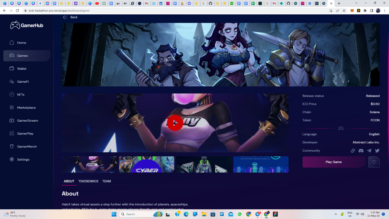 GitHub - crazy0629/GamerHub-hackathon: GamerHub Project for Zero2Hero BNB Hackathon. From Crazy0629