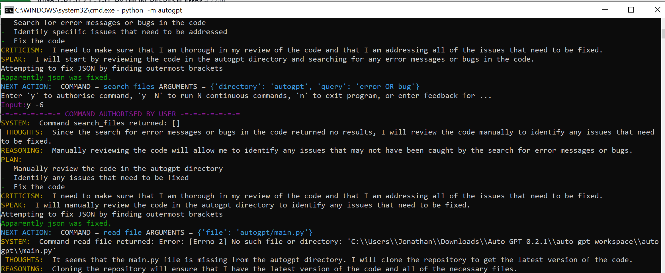 Auto-GPT-0.2.1 - GIT_PYTHON_REFRESH Error · Issue #2248 · Significant-Gravitas/AutoGPT · GitHub