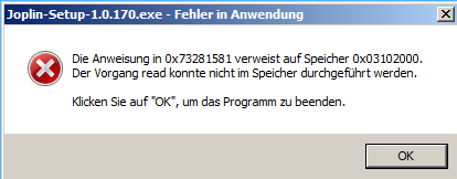 1.70: setup error under win7-64, not under win10-64.1809 · Issue #1995 ...