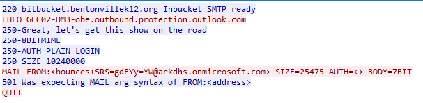 Issue receiving email from Windows Defender · Issue #283 · inbucket/inbucket · GitHub