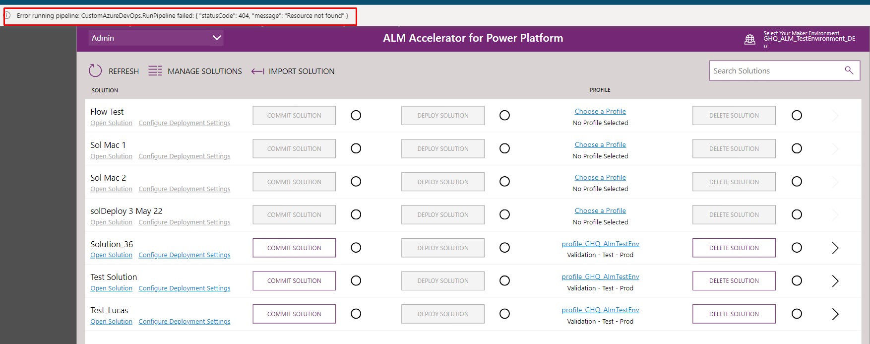 Alm Accelerator Bug Error Running Pipeline Customazuredevopsrunpipeline Failed 