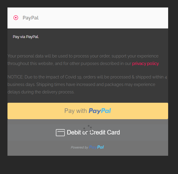 Paypal buttons constantly loading on checkout page · Issue #1332 · woocommerce/woocommerce ...