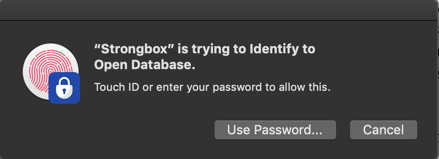 Double TouchID Prompt on Mac · Issue #129 · strongbox-password-safe/Strongbox · GitHub