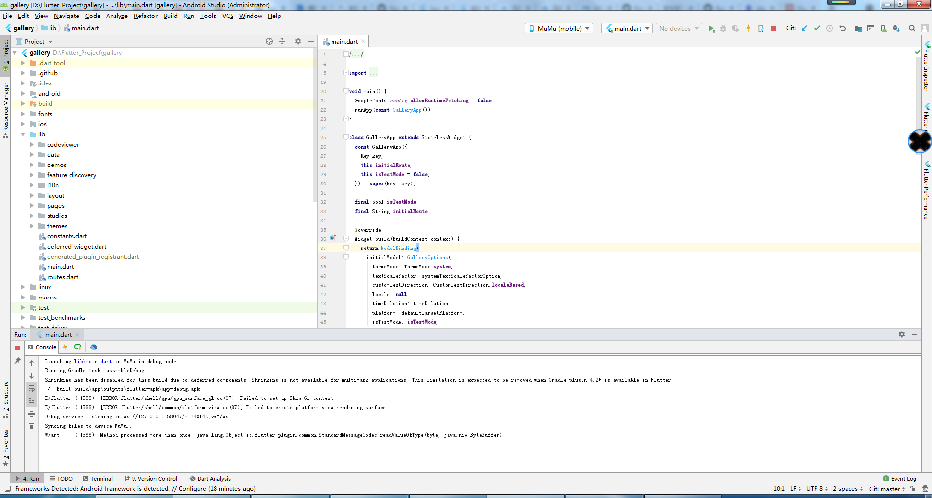 How to run this project?help me please! · Issue #514 · flutter/gallery ...